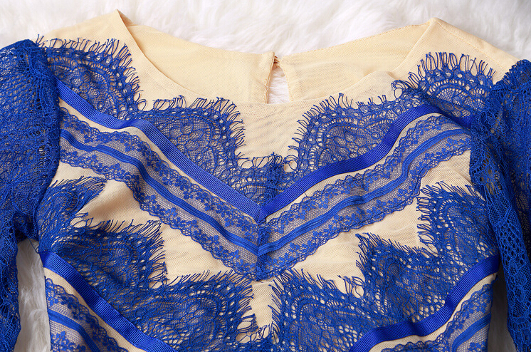 Slim Lace Fishtail Dress on Luulla